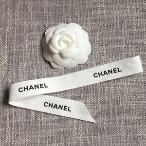 Accessories | Chanel Camellia And Ribbon Set | Poshmark